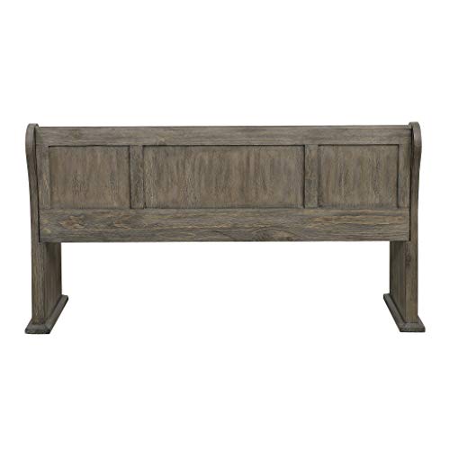 Homelegance Toulon 62" Church Pews Dining Bench, Glaze Oak