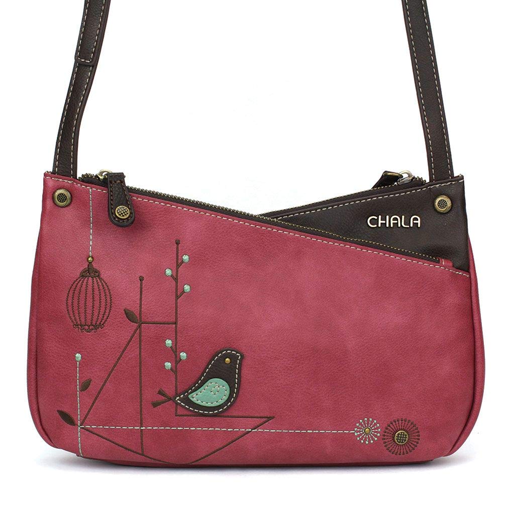 Chala Handbags Bird Criss Cross Crossbody Handbag Purse