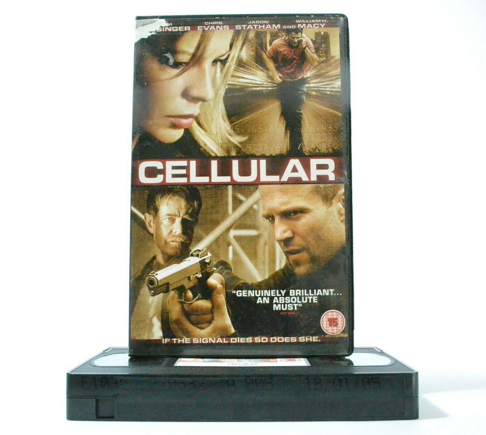 Cellular: K.Basinger/J.Statham/C.Evans - Crime Thriller (2004) - Large Box - VHS
