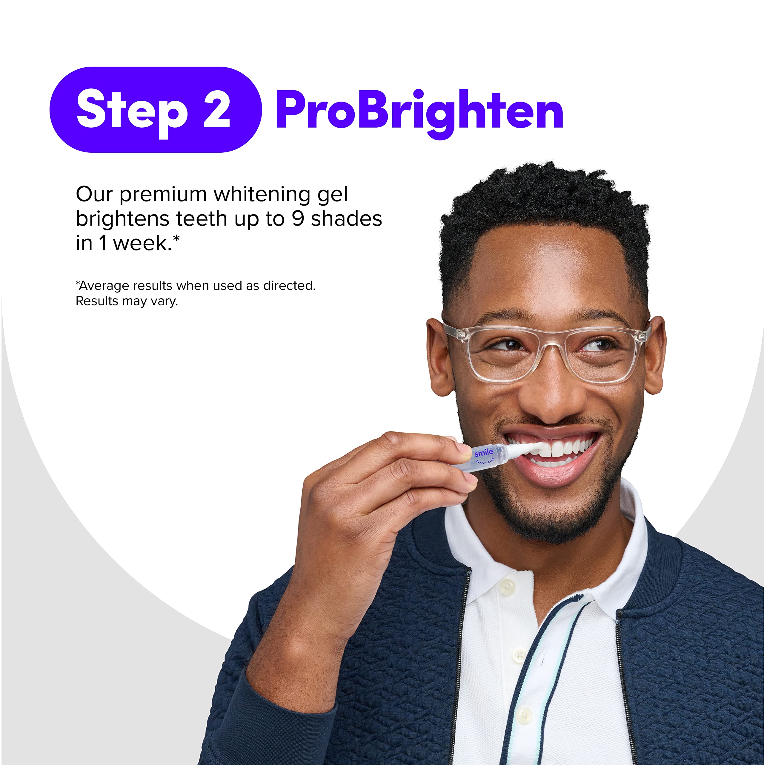SmileDirectClub Pro Teeth Whitening Gel System with LED Light - 4 Pack Pens and Whitening Toothpaste - Professional Strength Hydrogen Peroxide - Pain Free and Enamel Safe