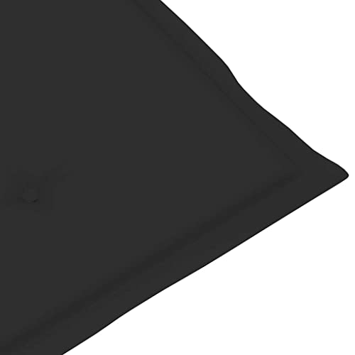 imasay Garden Chair Cushions 2 pcs Black 47.2"x19.7"x1.2"