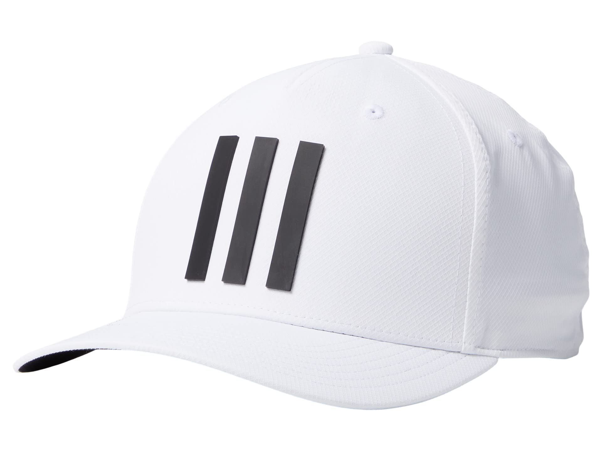 adidas Men's Golf Three Stripes Tour Hat, White, OSFM