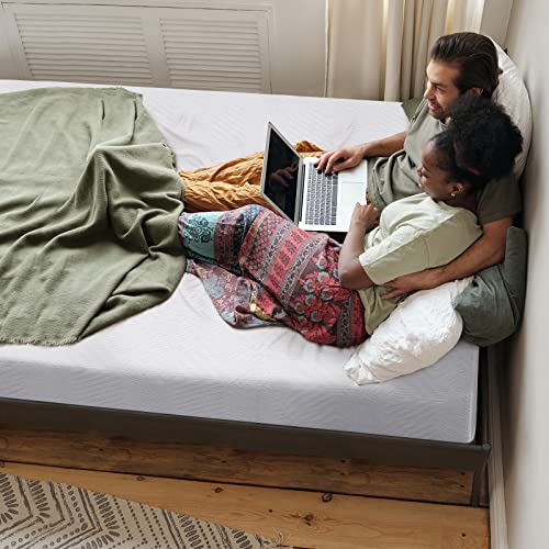 FONTOI Queen Size Mattress in a Box, 8 inch Bed Mattresses, Cooling Gel Green Tea Memory Foam, Medium Firm