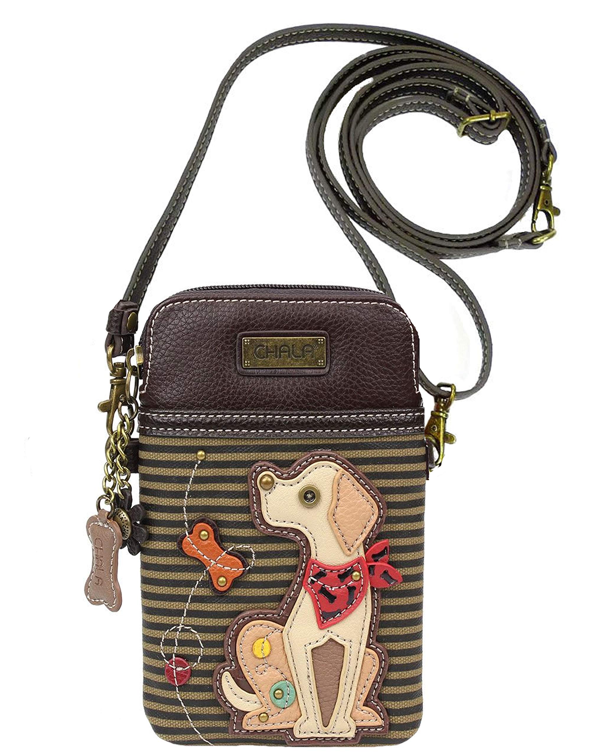 Chala Yellow Lab Cellphone Crossbody Handbag - Labrador Gift