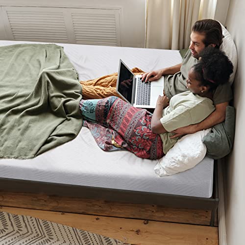 FONTOI Twin Size Mattress in a Box, 6 inch Mattresses for Kids Bed Single Size Daybed Individual Bunk, Cooling Gel Green Tea Memory Foam, Medium Firm (6IN-MEGO-Twin)