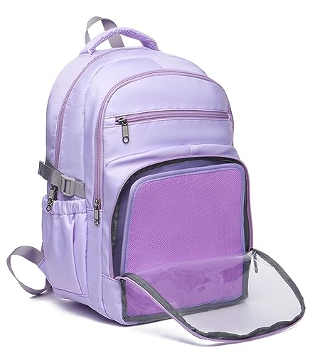 BLUEFAIRY Ita Bag Backpack Cute School Bag with insert Pin Display Backpack for School Anime Cosplay Gift (PURPLE)