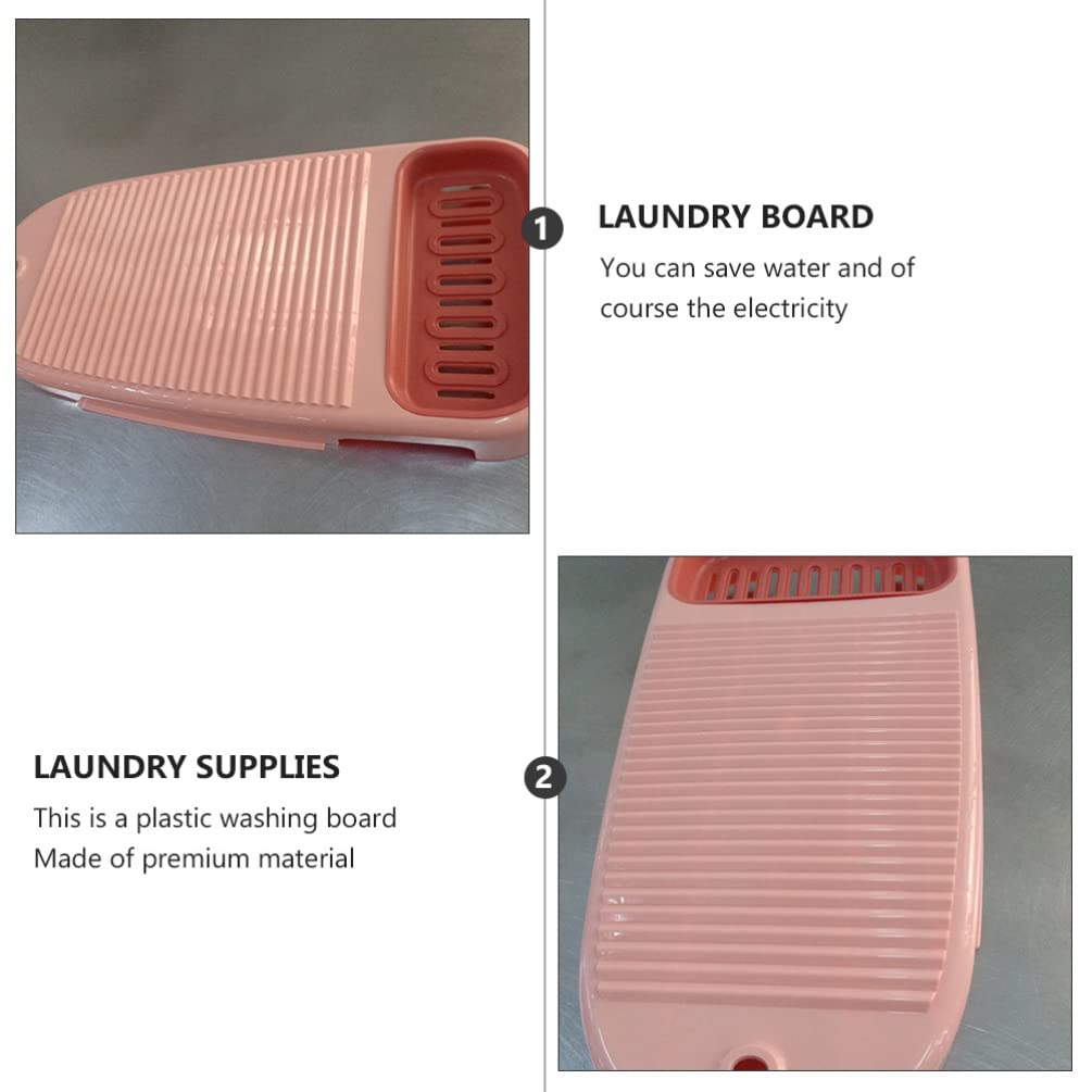 Cabilock Portable Washing Machine Plastic Washboard Hand Washing Boards Non Slip Wash Board Manual Washing Clothes Boards for Manual Laundry Cleaning Tool Laundry Washboard (Random Style)