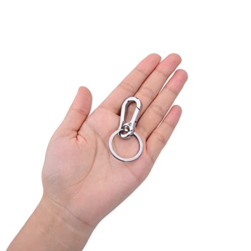 Hapeper Keychain 3 Pieces Metal Keyring Key Ring Chain Clip Keychains