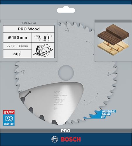 Bosch 2608641185 Circular Saw Blade "Top Precision" Opwoh 7.48inx30mm 24T