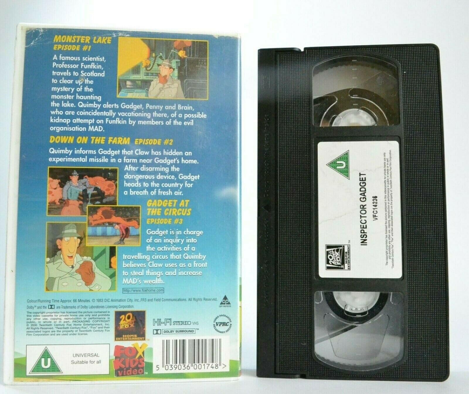 Inspector Gadget: Monster Lake And Other Stories [VHS]