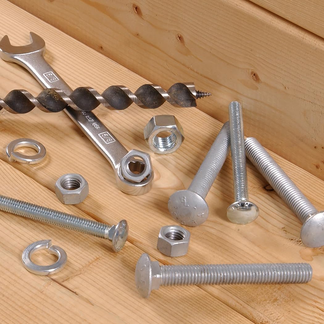 Hillman Fastener 240180 3/8-16X4 Carriage Bolt, 3/8 x 4-Inch, No Color