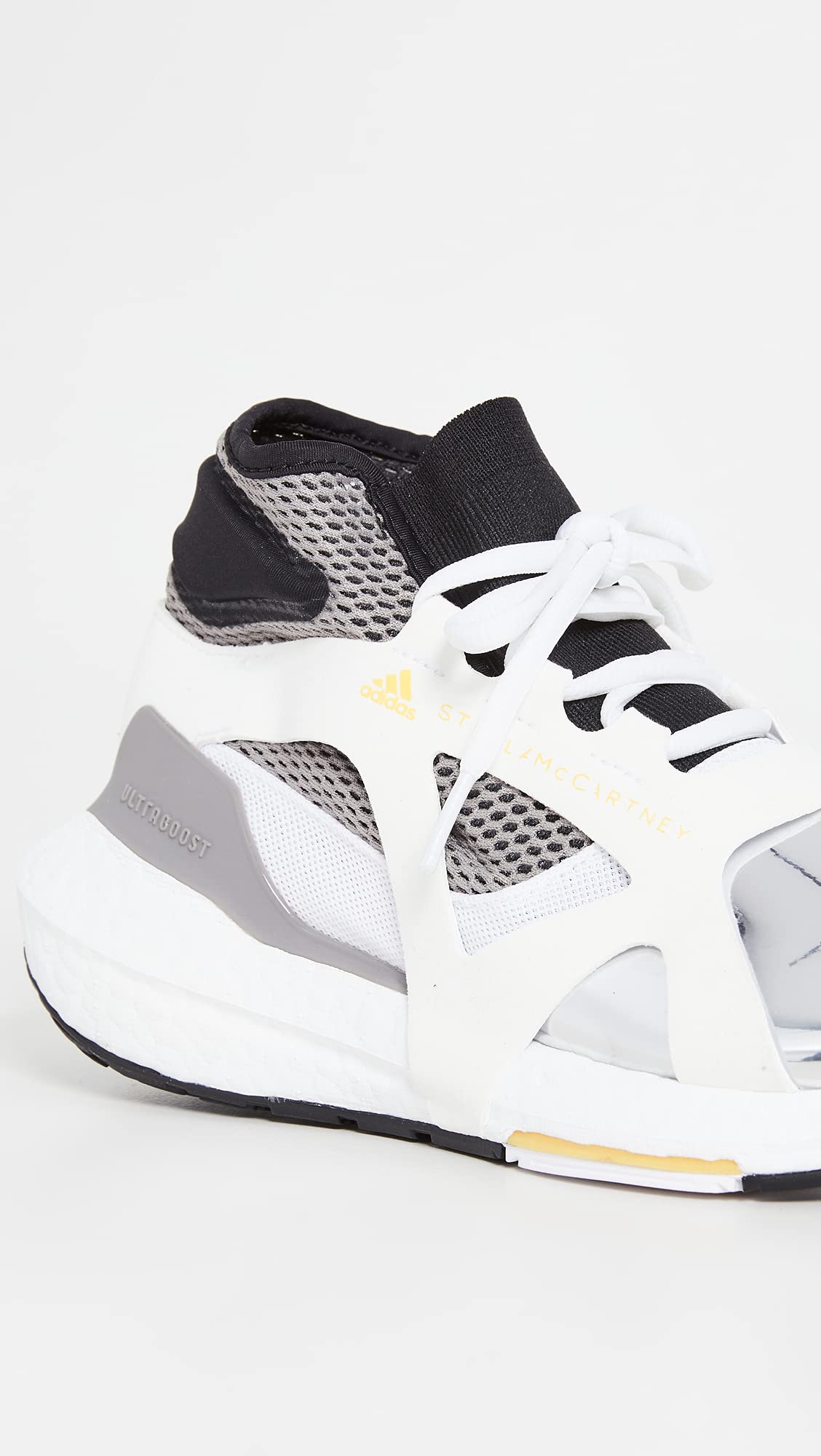 adidas Ultraboost 21 Metallic Footwear White/Silver Metallic/EQT Yellow 8 M