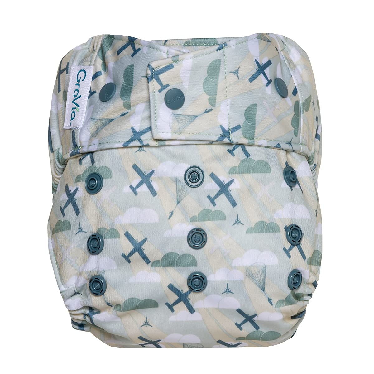 GroVia Experience Package: 2 Shells + 4 Organic Cotton Soaker Pads (Color Mix 10 Snap)