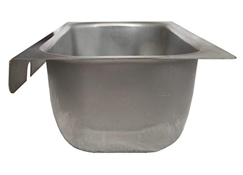Commercial Kitchen Restaurant Duty Canopy Hood Grease Cup- Removable Keyhole Mount 2.5” Deep