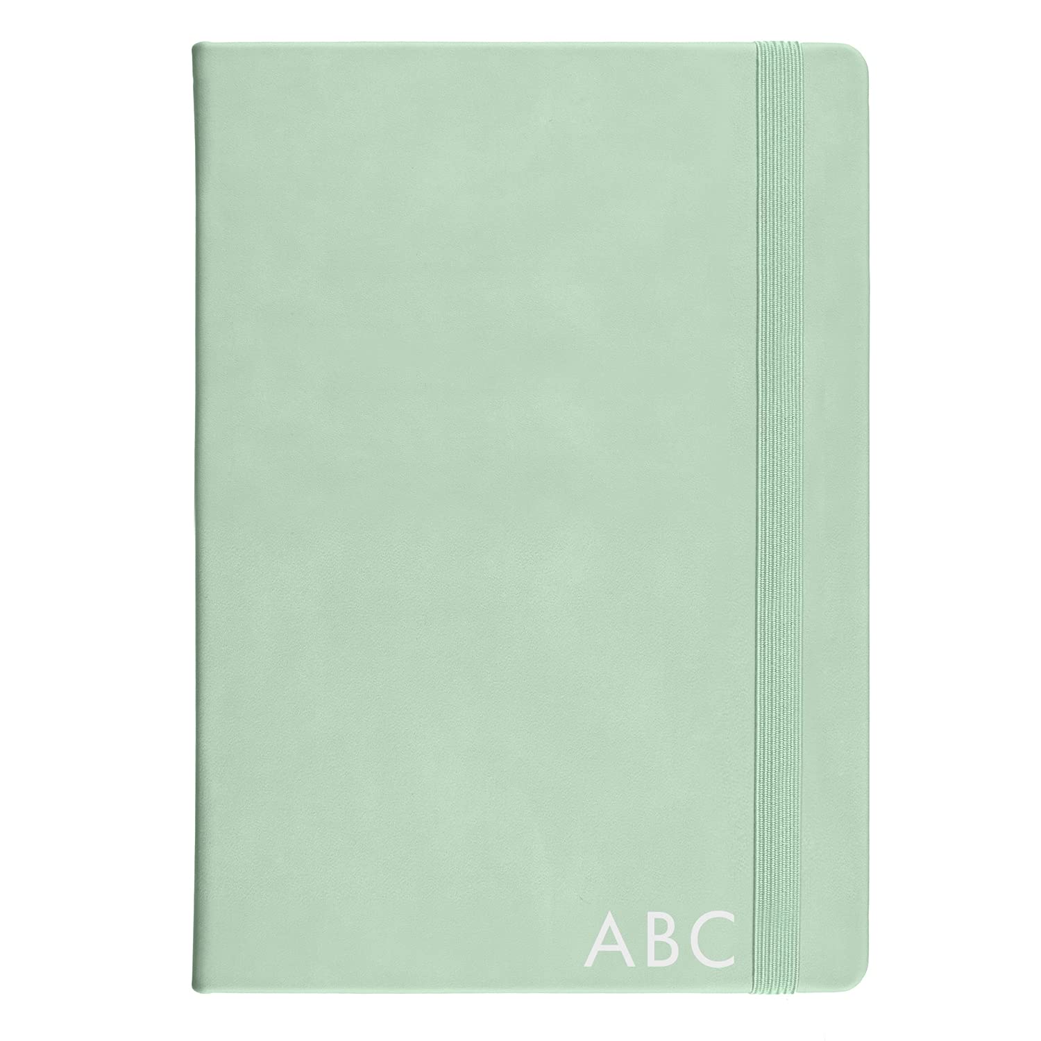 A5 Lined Soft Touch Journal - Thyme: Essentials. 240 Pages of Quality Lined Paper. Polyurethane Cover, Vertical Elastic Closure and Ribbon Page Marker by kikki.K