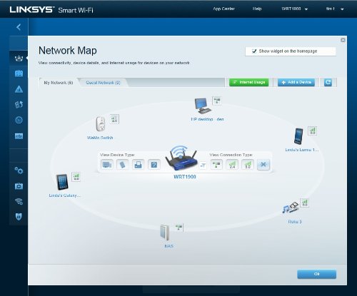Linksys WRT1900AC 2.4 and 5GHz Dual Band Smart Wi-Fi Wireless AC Router (WRT1900AC-EJ)