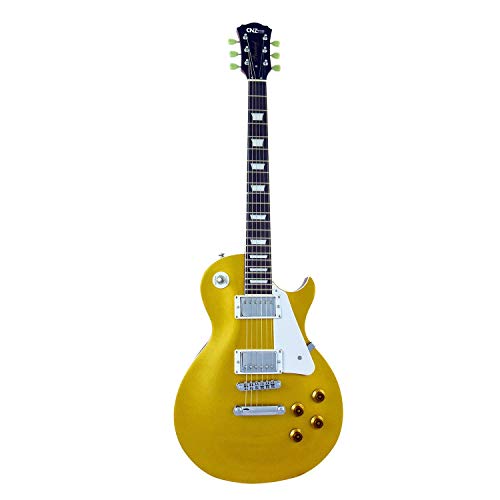 CNZ Audio LP Special Electric Guitar (Gold)