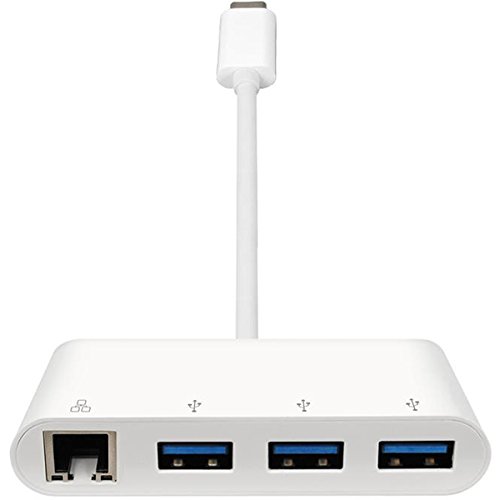 INLAND ProHT USB 3.1 Type C to 3 USB and Ethernet Adapter