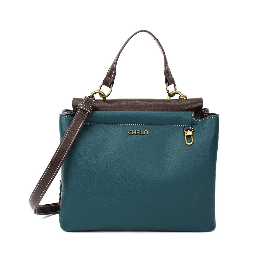 CHALA Charming Satchel with Adjustable Strap - Forget Me Not - Turquoise