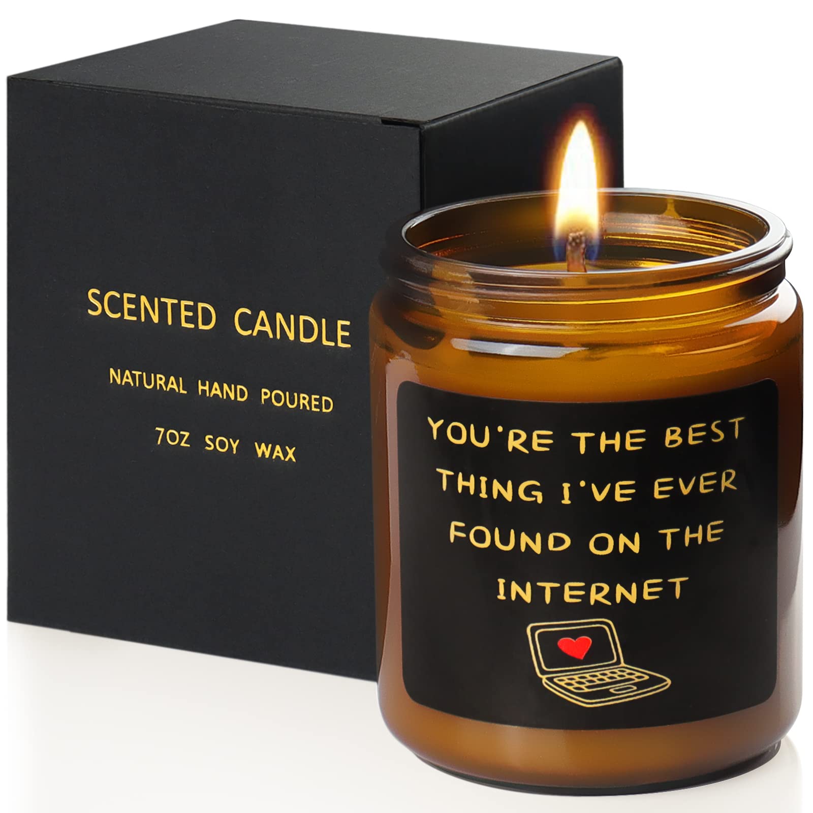 Funny Gifts for Men, Light Me When You Want A BJ Candle - Naughty Gifts for Men Valentines Day Anniversary Birthday Gifts for Husband Fiance Boyfriends Gifts