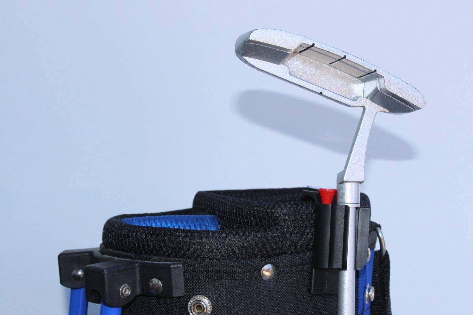 A99 2pcs Golf Bag Clip On Putter Clamp Holder Putting Organizer Club Ball Marker