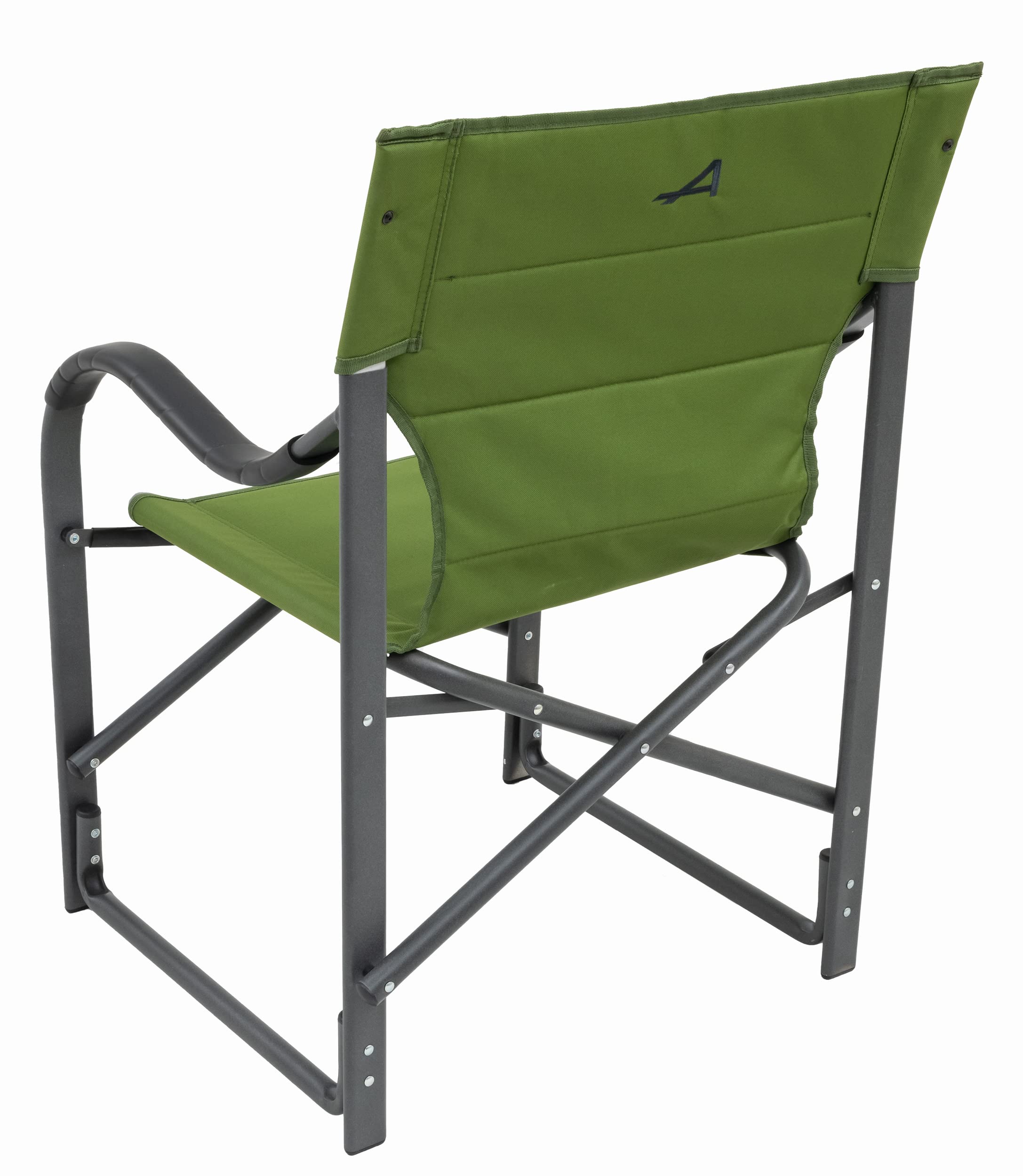 ALPS Mountaineering Camp Chairs for Adults - Comfortable Padded Polyester Fabric Over Sturdy Wide Aluminum/Steel Frame with Tall Back, Folds Flat, Khaki
