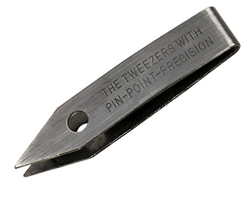 Uncle Bill's Sliver Gripper Tweezers Black Oxide Steel w/Keychain Clip (2-Pack)