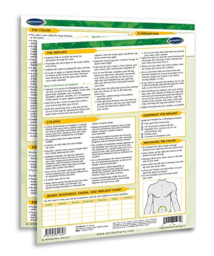 Detoxification Guide - Body Cleansing Guide - 4-Page Laminated 8.5" x1 1"