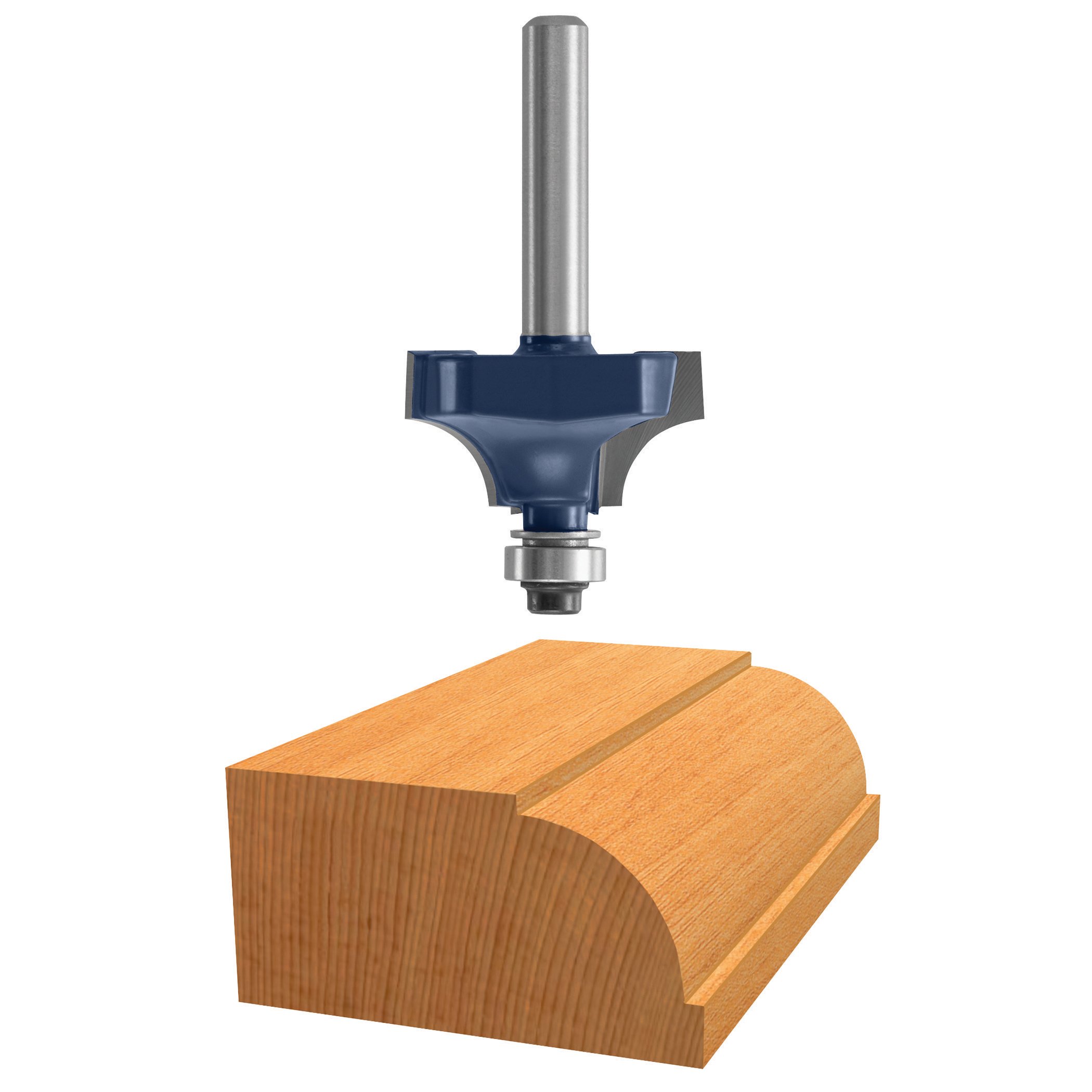 Bosch 85493M 7/8-Inch Diameter 31/64-Inch Cut Carbide Tipped Beading Router Bit 1/4-Inch Shank with Ball Bearing