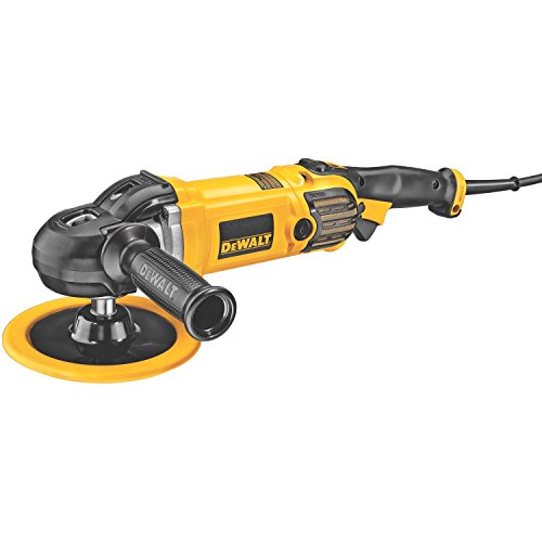 DEWALT DWP849X 7-Inch/9-Inch Variable Speed Polisher with Soft Start w/ DW4985CL Wool Buffing Pad and Backing Pad Kit, 7-Inch