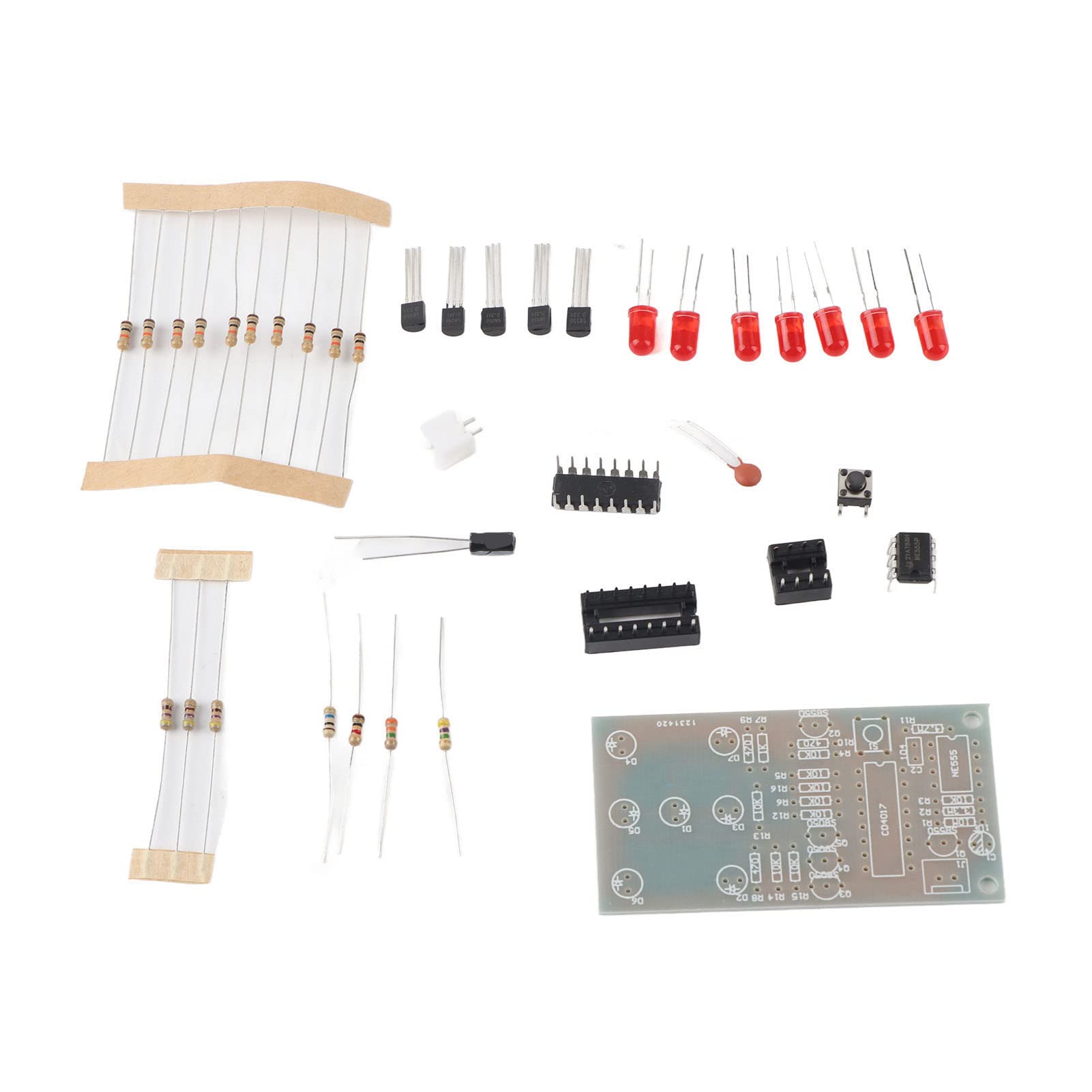 Electronic Dice Kit 4.5~5V DIY LED Dice Kit for Fun Electronic Production Set