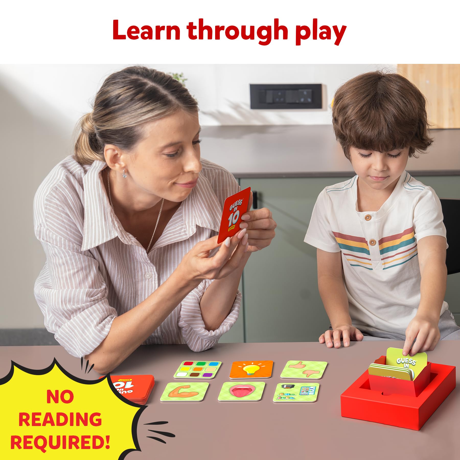 Skillmatics Guess in 10 Junior Animal Kingdom & Food We Eat Bundle, Fun Family Games, Ages 3 to 6