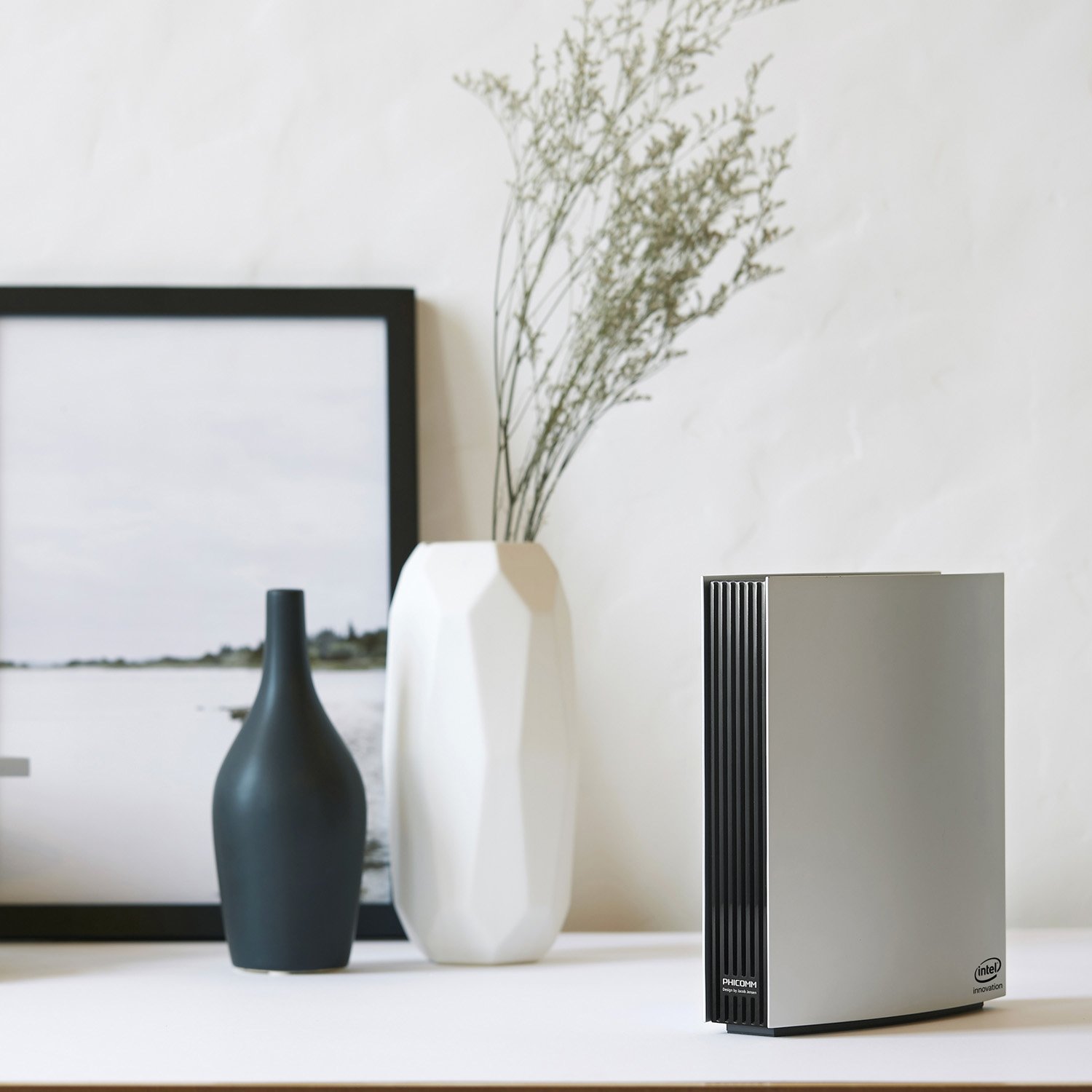 PHICOMM K3C AC 1900 MU-MIMO Dual Band Wi-Fi Gigabit Router – Powered by Intel Technology, Silver