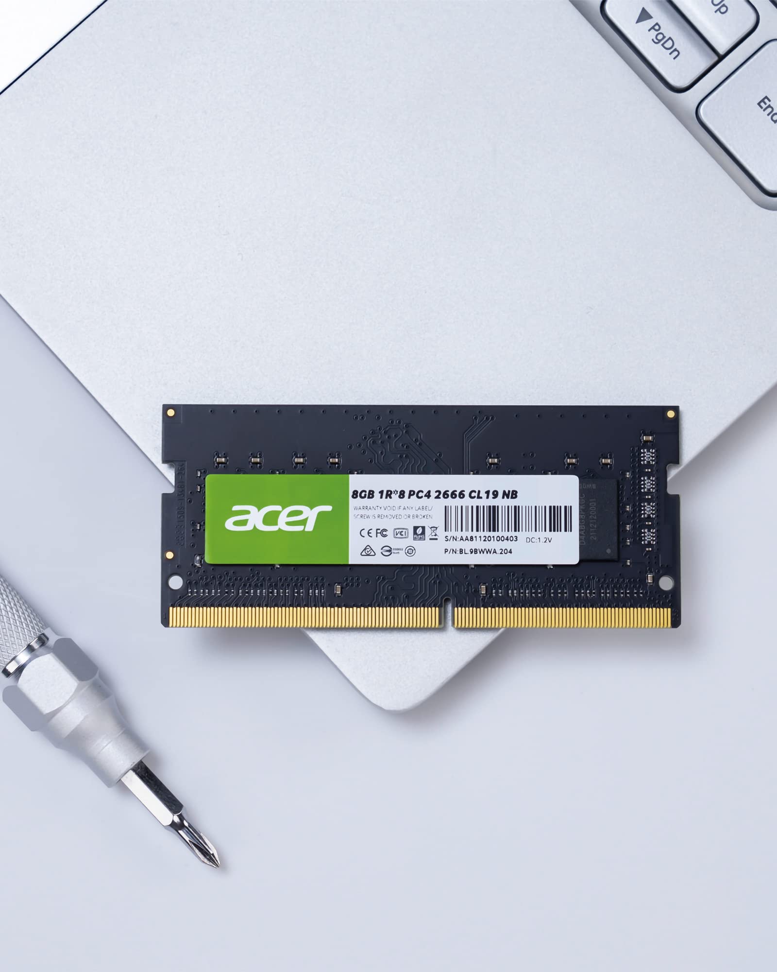 acer SD100 16GB RAM DDR4 (1x16GB) Laptop Ram 2666 MHz SODIMM PC4-2500 CL19 Memory 1.2v - BL.9BWWA.210