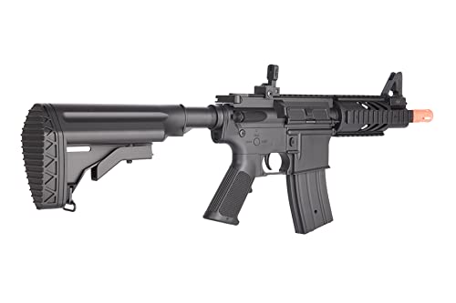 Golden Ball & DE M4 CQC Fully Automatic Electric AEG Airsoft Rifle w/Flashlight and Scope (Battery & Charger Included)