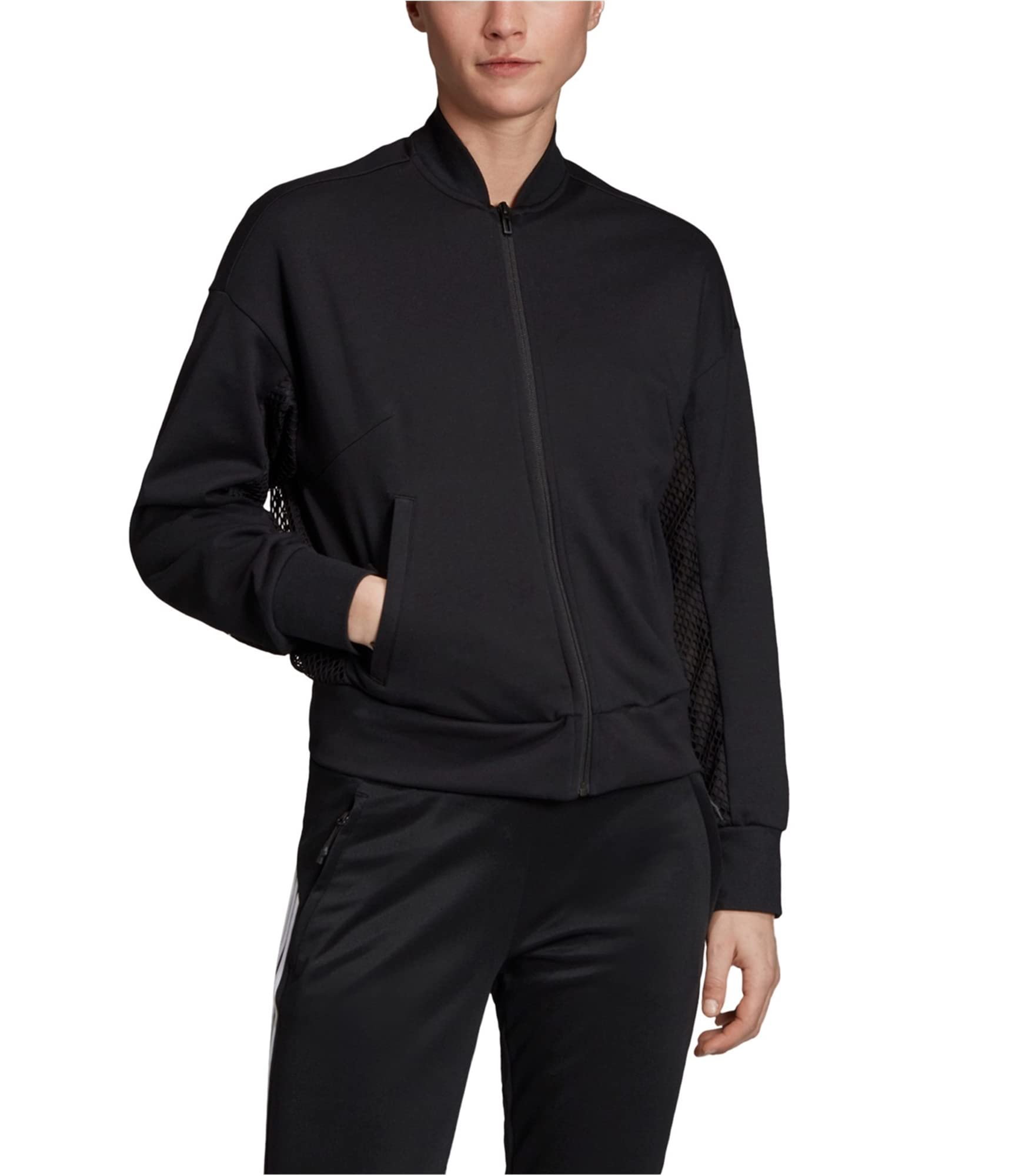 adidas Women's ID Bomber Jacket, Black, XX-Large