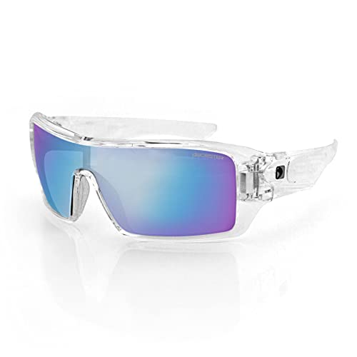 Bobster Paragon ®, Gloss Crystal Frame, Smoked Cyan Mirror Lens