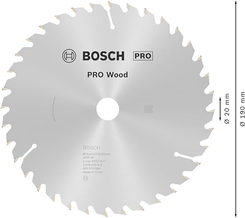 Bosch 2608640613 Circular Saw Blade"Top Precision" Opwoh 7.48inx20mm 36T