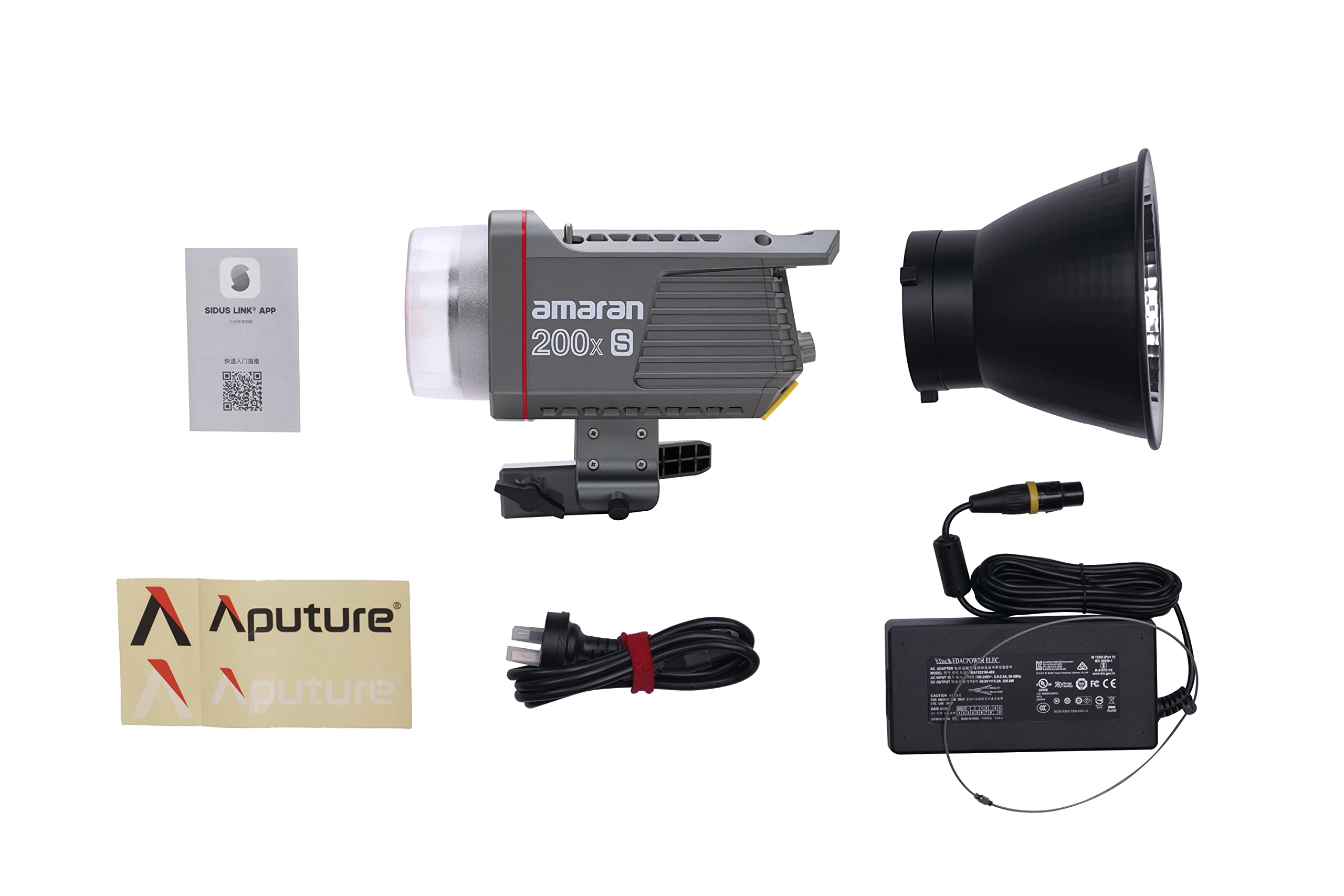 Aputure Amaran 200X S 200w COB LED Video Light with Ginisfoto Cloth Bi Color 2700-6500K, Upgraded TLCI 98+ CRI 95+ SSI 89+, 9 Lighting Effects, APP Control for Portrait, Studio, Interview and Filming