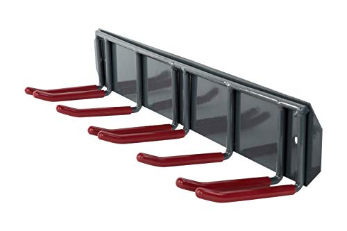 Wall Mounted Horizontal Rack for Storage of Skis and Poles-Heavy Duty Weatherproof Nonslip Garage Wall Organizer for Carrying Snowboard, Hockey Sticks, Skates, Helmets (Large, 2 Ski Sets)