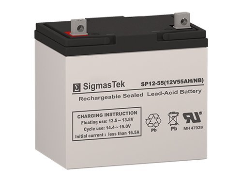 Invacare TDX-SP Battery Replacement by SigmasTek - 12V 55AH