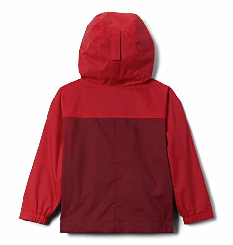 Columbia Toddler Boy's Rain-Zilla Jacket, Waterproof, Reflective Outerwear, red jasper/mountain Red, 3T