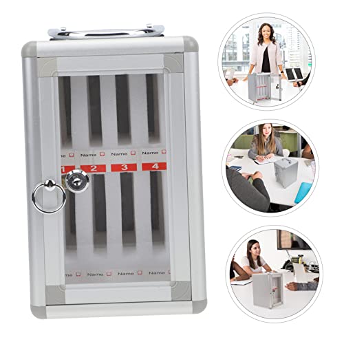 MAGICLULU Mobile Phone Safe Storage Cabinet with Lock Desk Speaker Smart Phone Cell Phone Cabinet Cell Block Phone Jail Fridge Locks Aluminum Alloy Frame, Fiberboard Phone Storage Box Locker