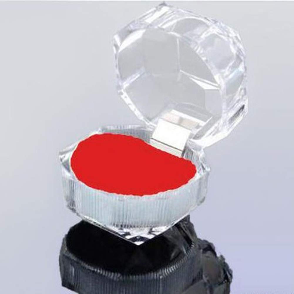 Acchmn Mood Ring Love Heart Color Changing Emotional Feeling Adjustable Size Mood Rings 2pcs(Love Heart)