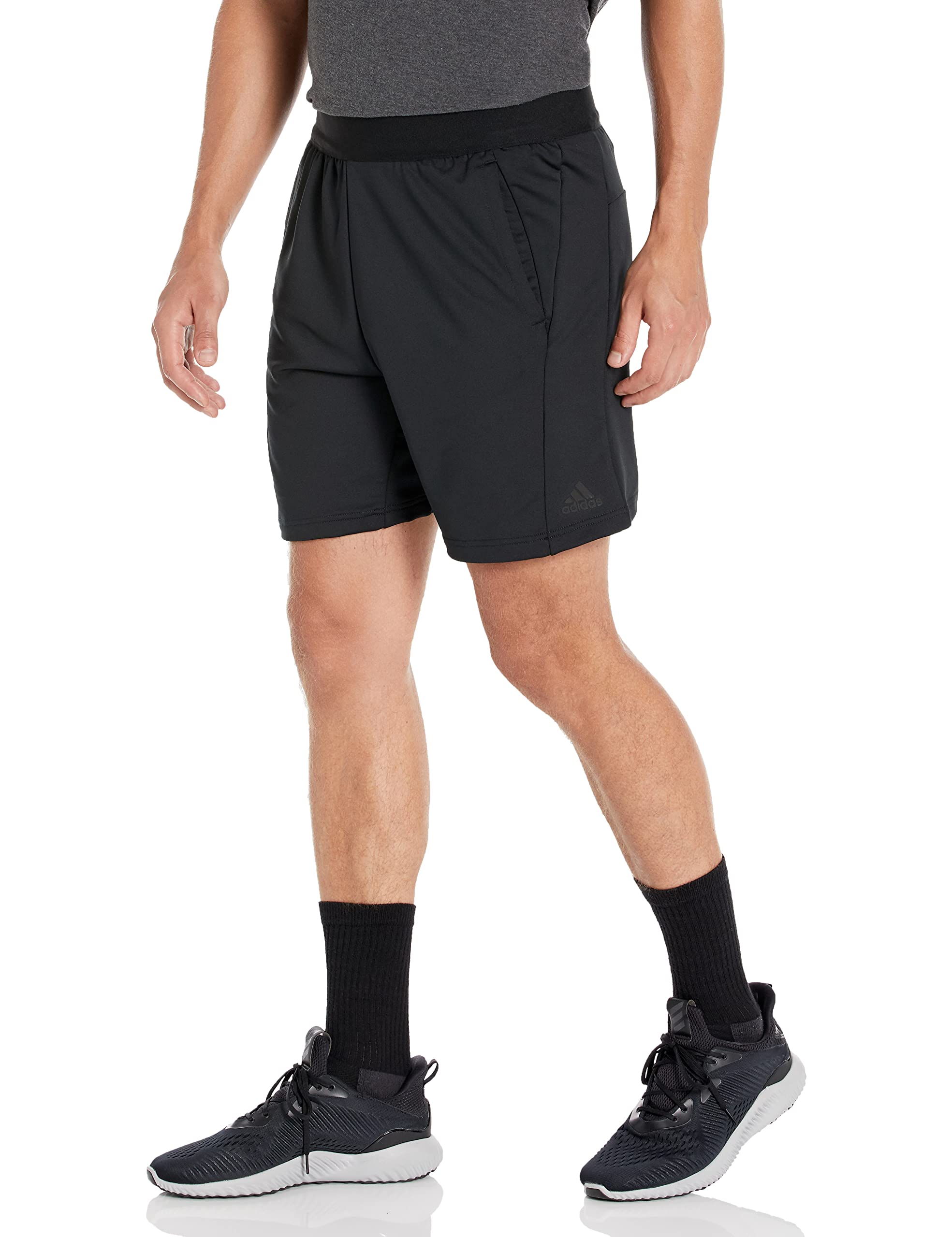 adidas Men's Yoga Shorts, Black/Grey, XX-Large