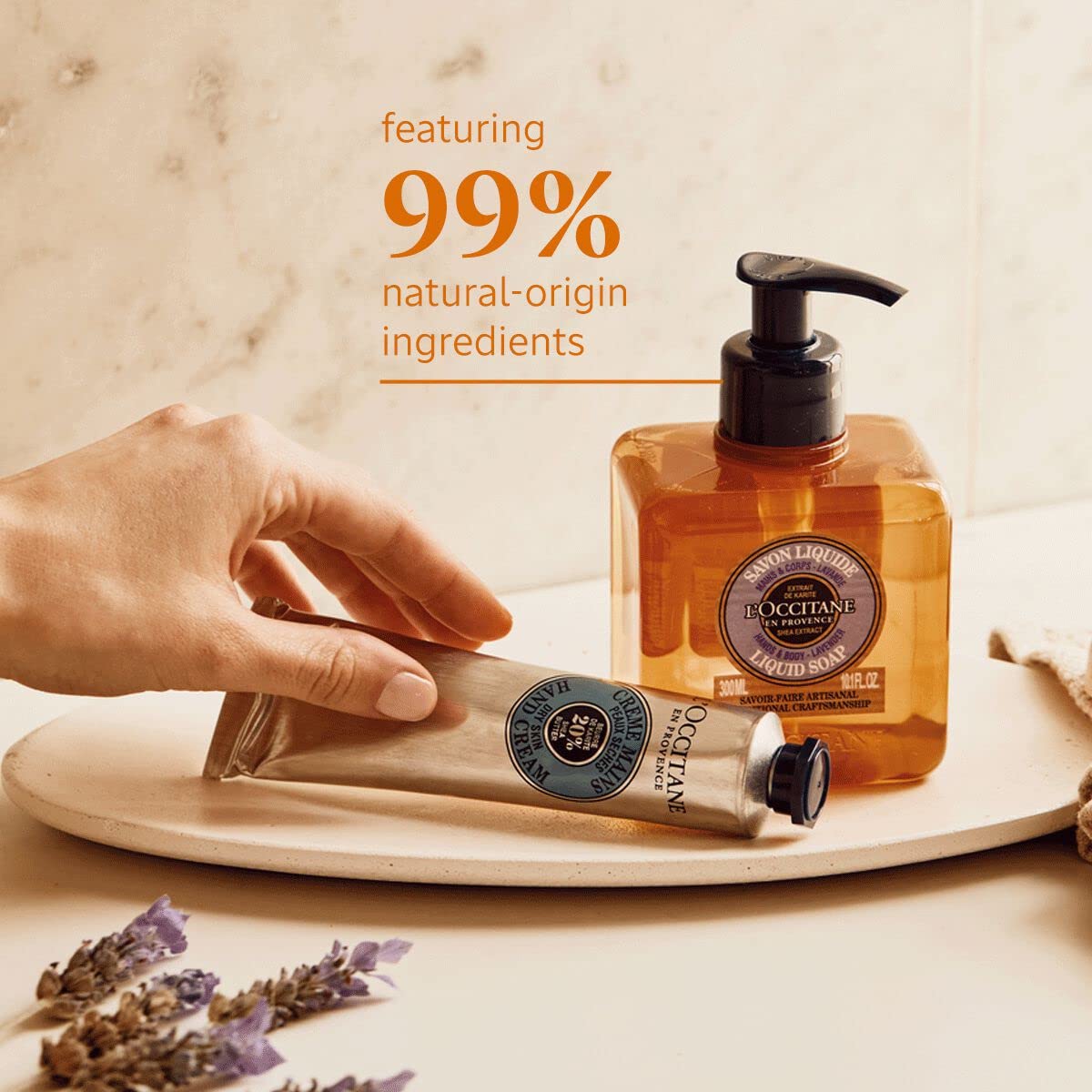 L'Occitane Shea Hand & Body Lavender Liquid Soap 16.90 Fl Oz