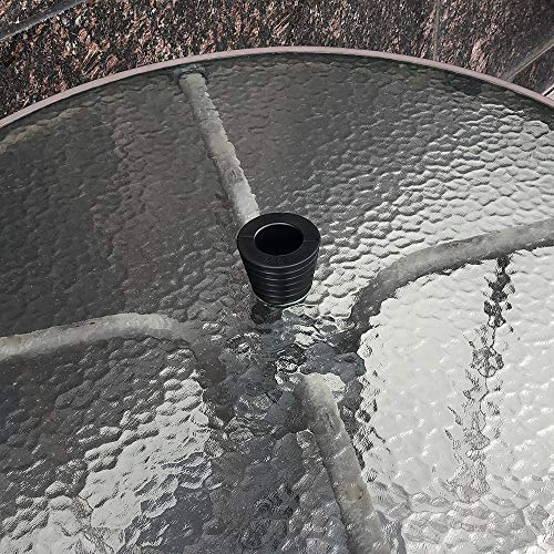 DGQ Patio Umbrella Cone Umbrella Wedge Plug for Patio Table Hole Opening 2-2.5 Inch (Black)