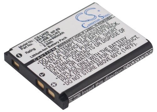 CHGY 3.7V Battery Replacement Compatible with Olympus DS-2500, DS3500, DS-3500, DS7000, DS-7000, FE-150, FE-150 Zoom, FE-160, FE-190, FE-20, FE-220, FE-220D, FE-230