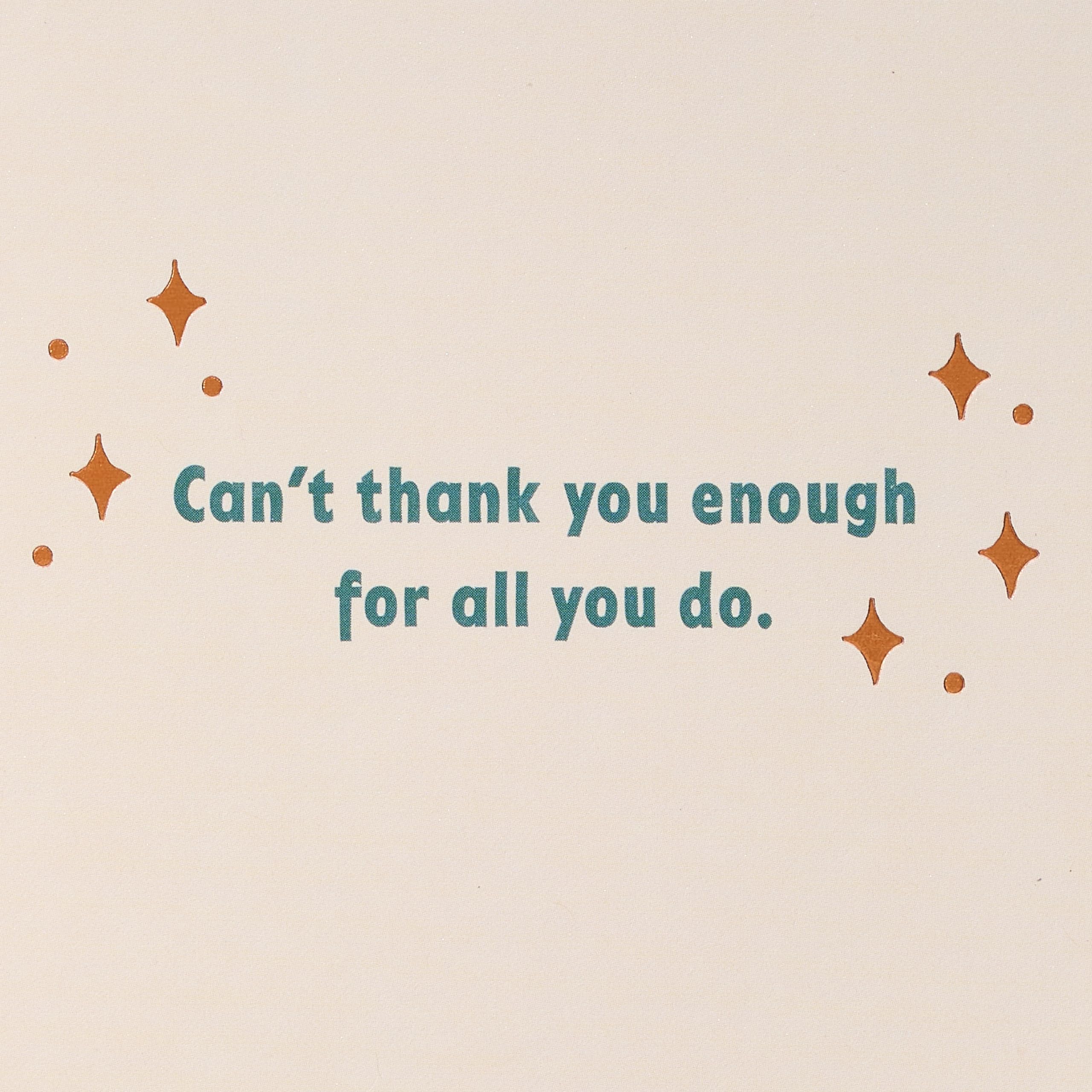 American Greetings Thank You Card for Coworker (Can't Thank You Enough)