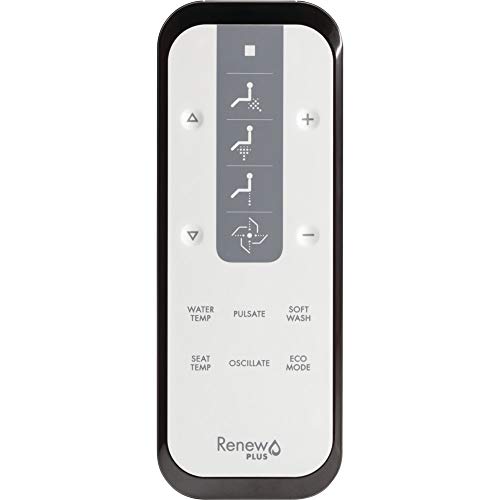 Bemis B1980NL 000 Renew Plus Heated Bidet Cleansing Spa with Warm Air Dryer, 3 Wash Functions and iLumaLight Night Light, ELONGATED, White